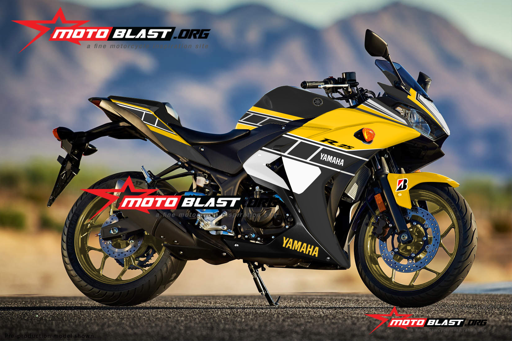 Modifikasi Striping Yamaha R25 Black Anniversary
