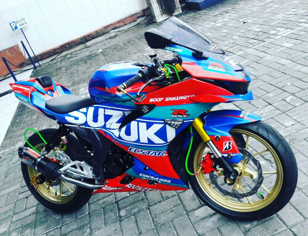 Modifikasi Suzuki GSX-R150 dari bali. Ini dia Spesifikasi modif nya ...