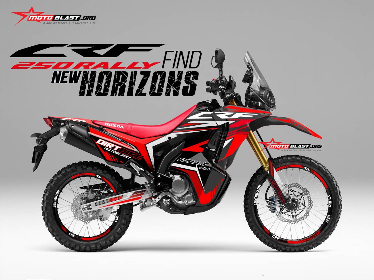 FIRST Modifikasi Striping Honda CRF250 Rally - MOTOBLAST