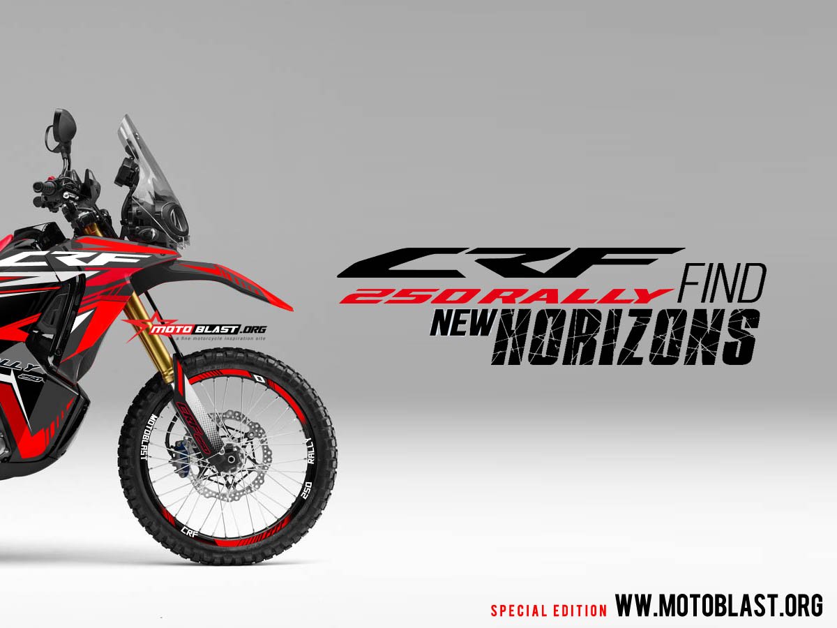 FIRST Modifikasi Striping Honda CRF250 Rally - MOTOBLAST