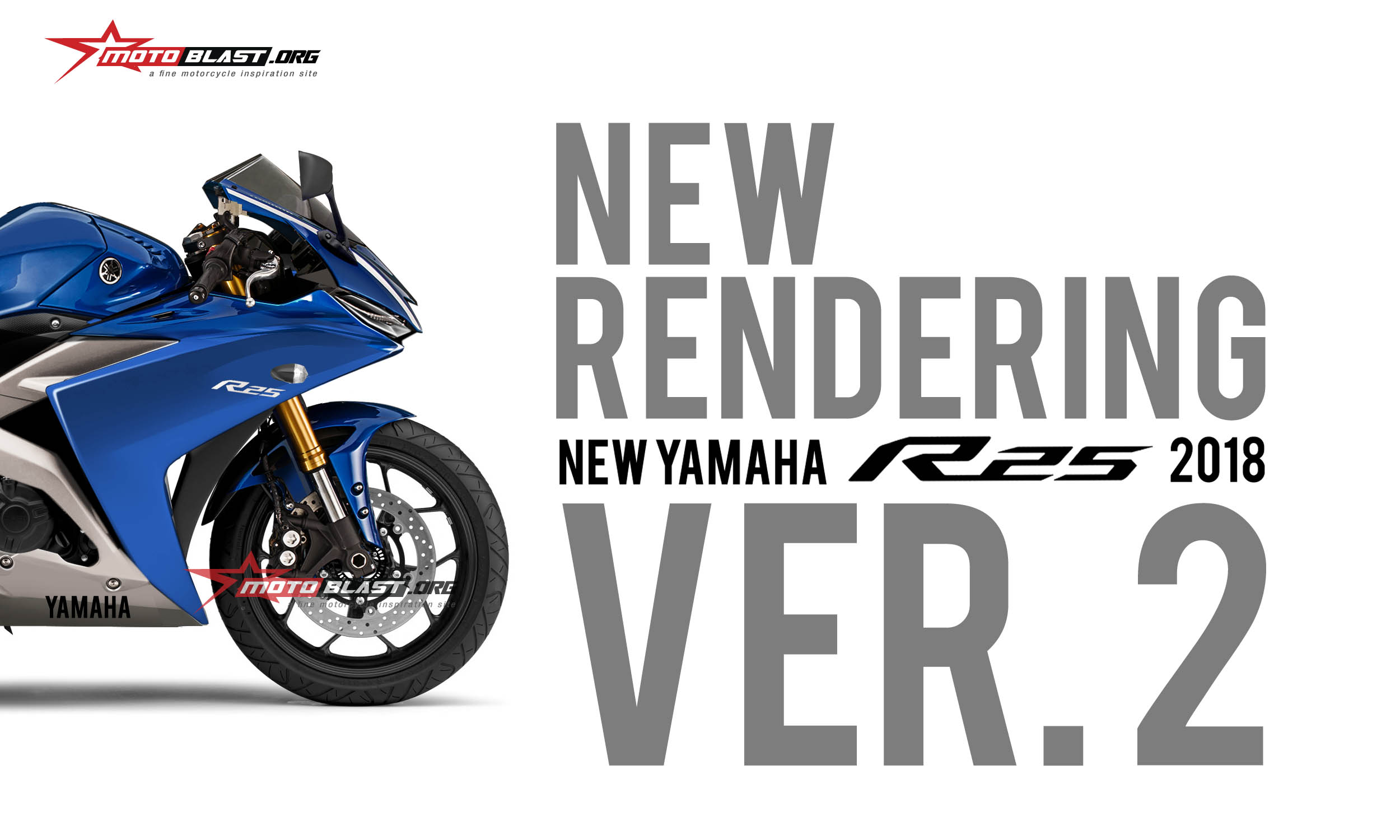 Rendering New Yamaha R25 by Motoblast Versi 2 by Motoblast - MOTOBLAST
