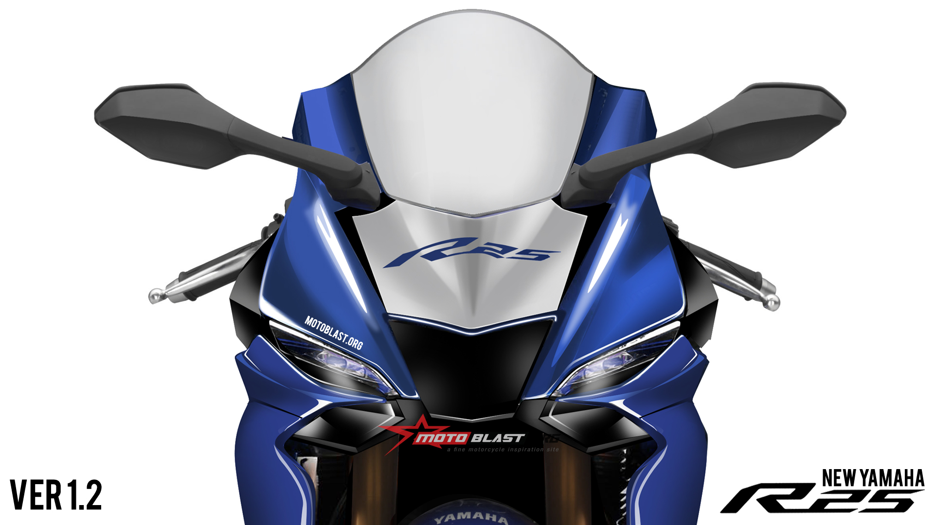 Render Terbaru New Yamaha R25 Versi 1 Part 2. Front View by Motoblast ...