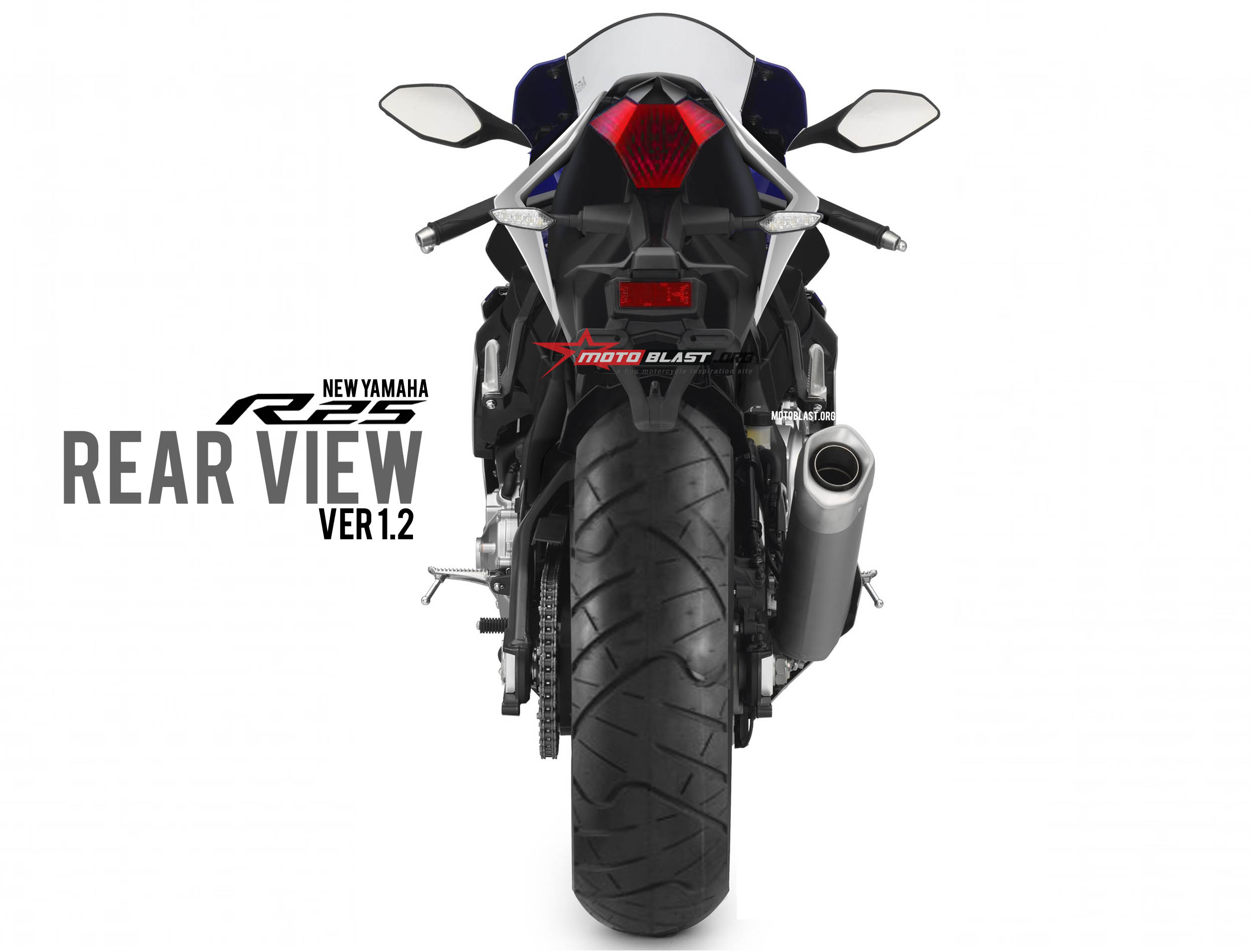 Update Render terbaru Calon New Yamaha R25 Rear View - Bagian belakang ...