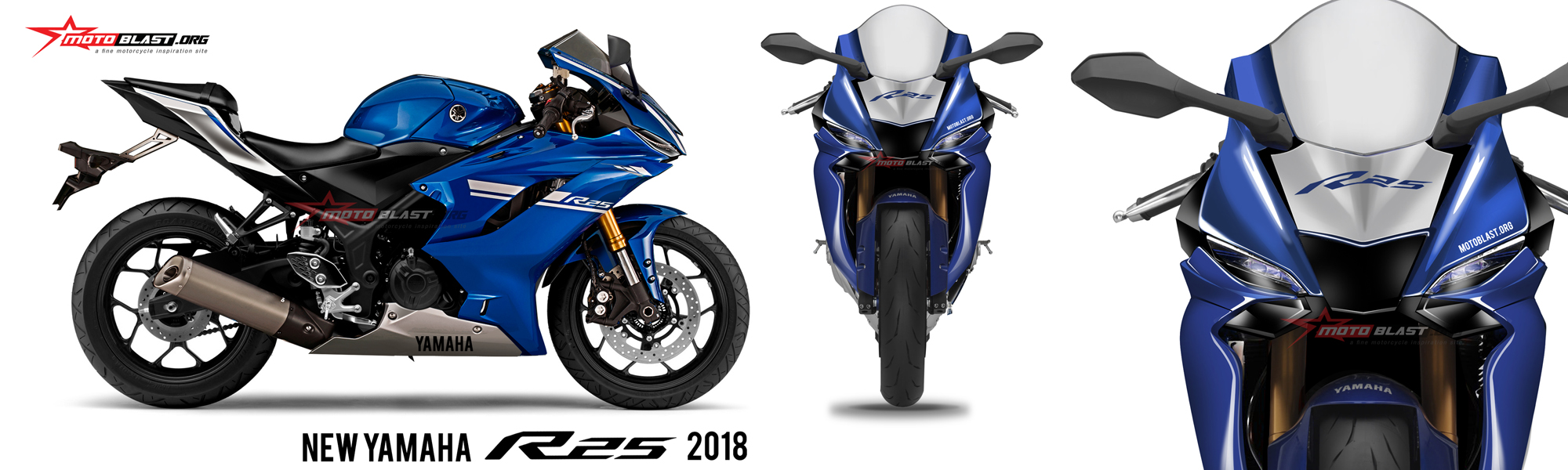 Render Terbaru New Yamaha R25 Versi 1 Part 2. Front View by Motoblast ...