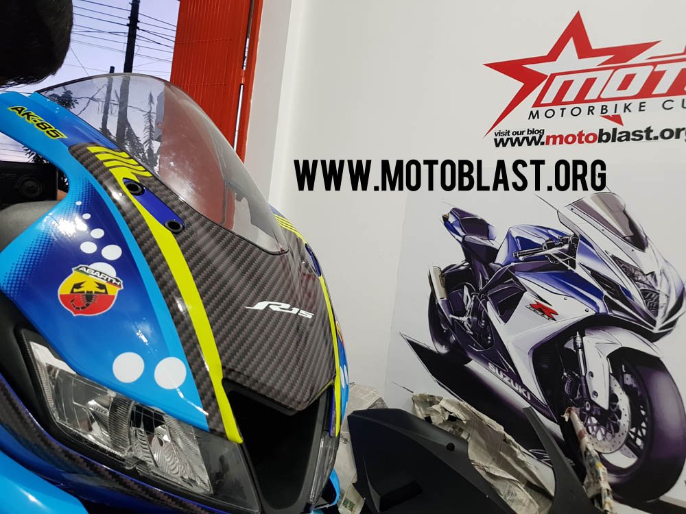 Modifikasi Motor New Yamaha R15 V3 Shark dari Bali - MOTOBLAST