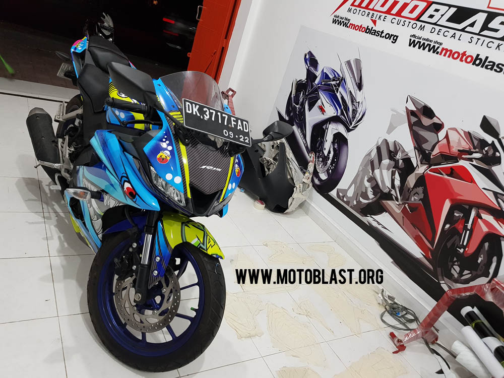 Modifikasi Motor New Yamaha R15 V3 Shark dari Bali - MOTOBLAST