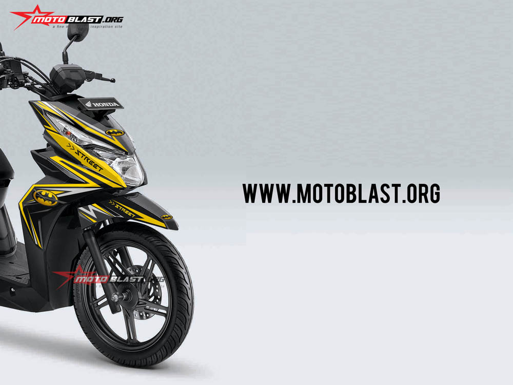 Modifikasi Striping Honda Beat Street livery Kabuki - MOTOBLAST