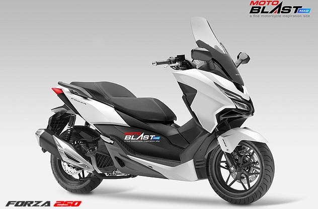 HOT RENDERING : New Honda FORZA 250 motoblast - MOTOBLAST