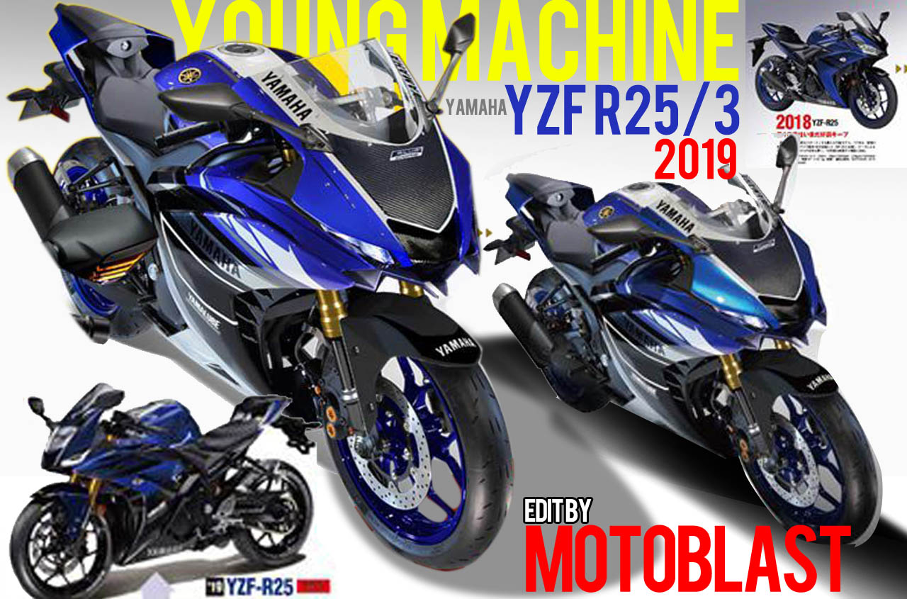 Desain New Yamaha R25 Facelift Berubah Total dari depan ketengah ...