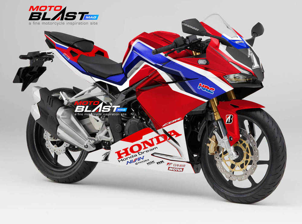 Modifikasi Striping Honda CBR250RR Red livery HRC Team Suzuka 8H Japan - MOTOBLAST