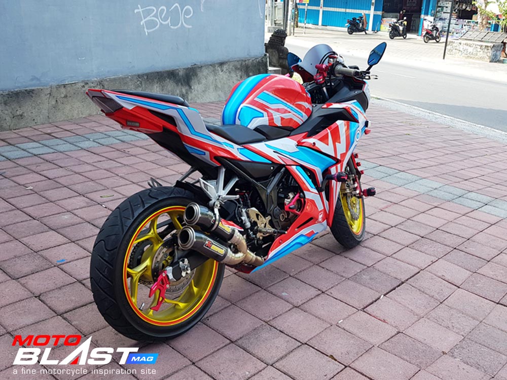 Modifikasi Honda CBR150R Facelift Ultraman Ginga - MOTOBLAST