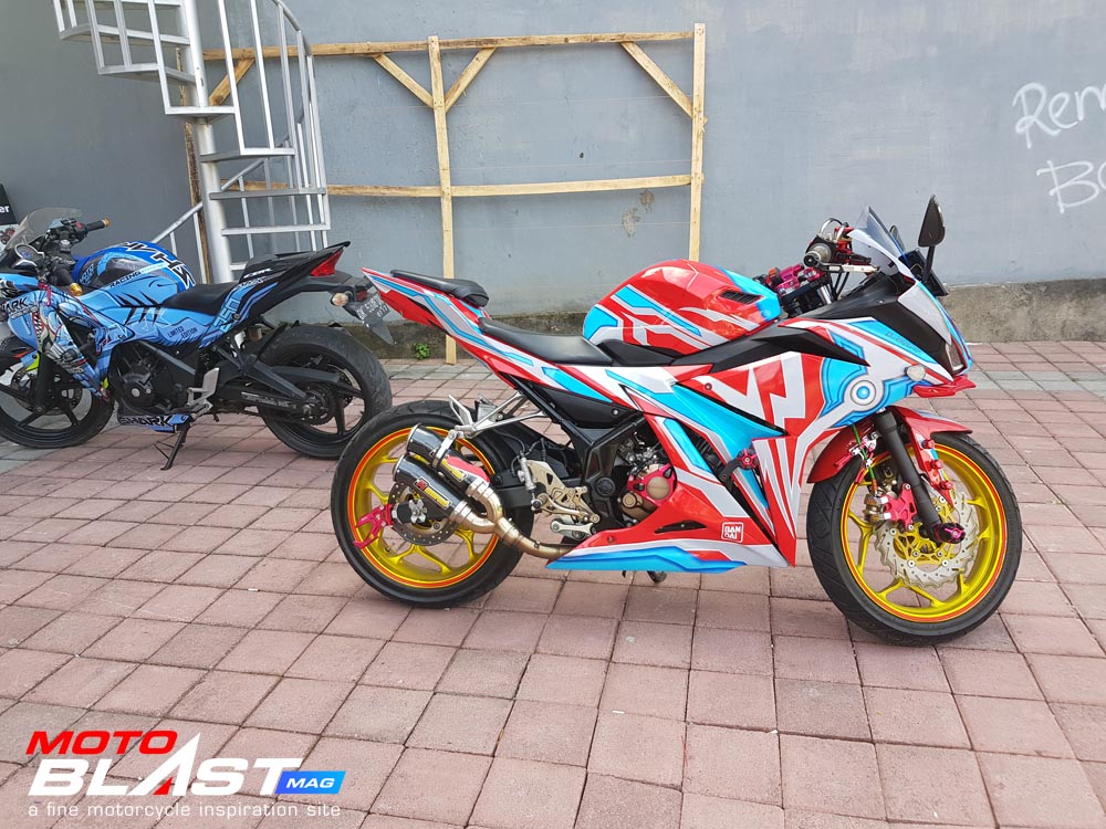 Modifikasi Honda CBR150R Facelift Ultraman Ginga - MOTOBLAST