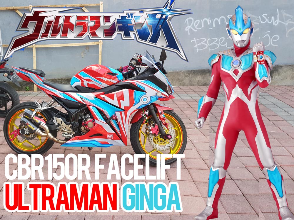 Video Detail Modifikasi Decal Stiker Honda New CBR150R Facelift Ultraman Ginga - MOTOBLAST