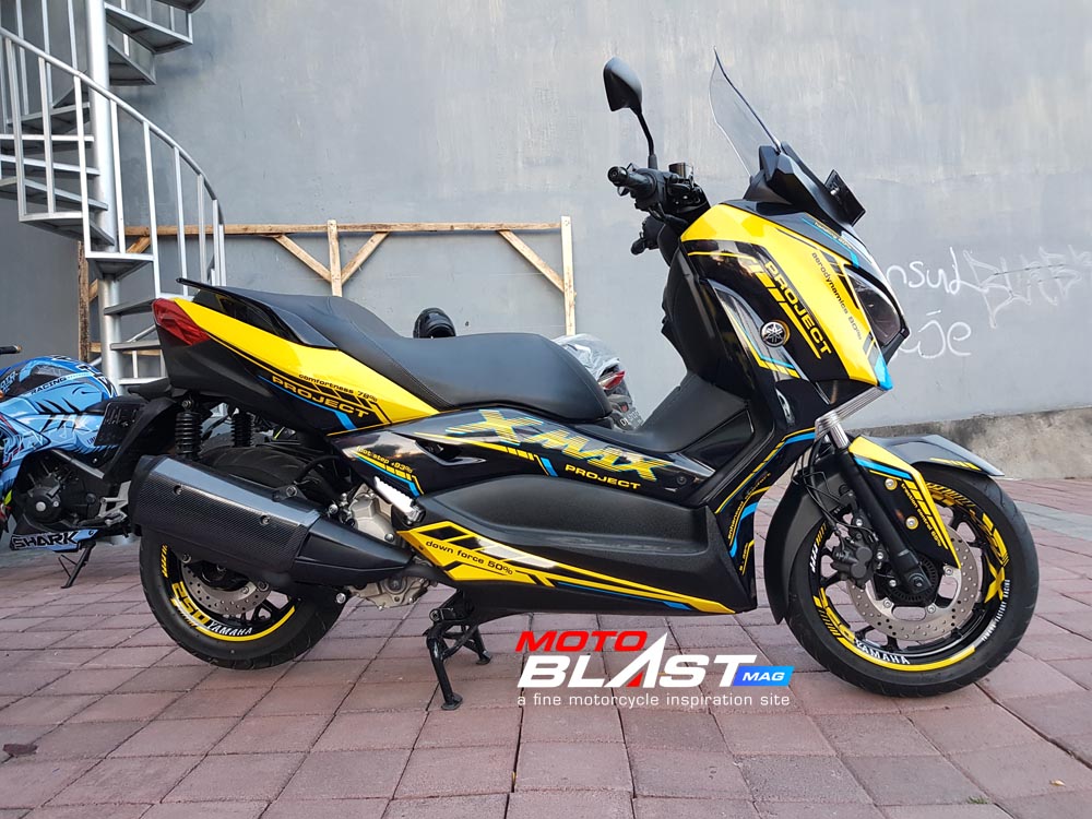 Modifikasi Yamaha Xmax 250 VR46 Project dari Bali - MOTOBLAST