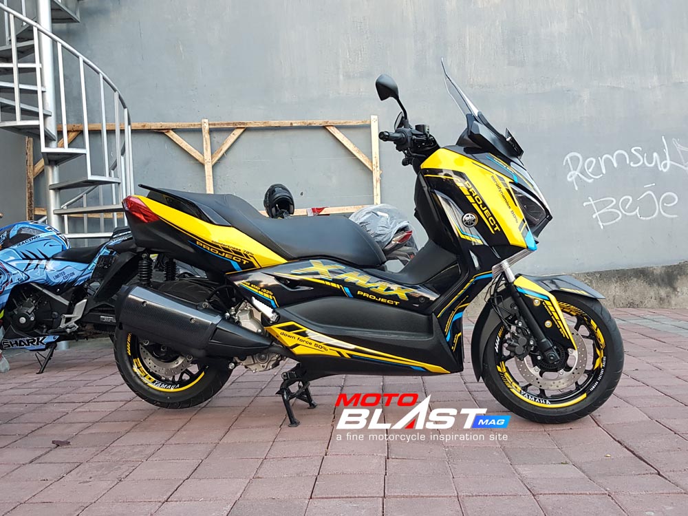 Modifikasi Yamaha Xmax 250 VR46 Project dari Bali - MOTOBLAST