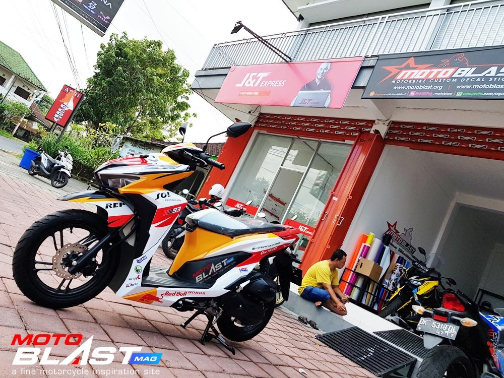 Ini dia Honda Vario 150 2018 livery Repsol Pertama kali di Indonesia ...