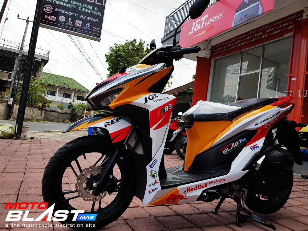 Ini dia Honda Vario 150 2018 livery Repsol Pertama kali di Indonesia ...