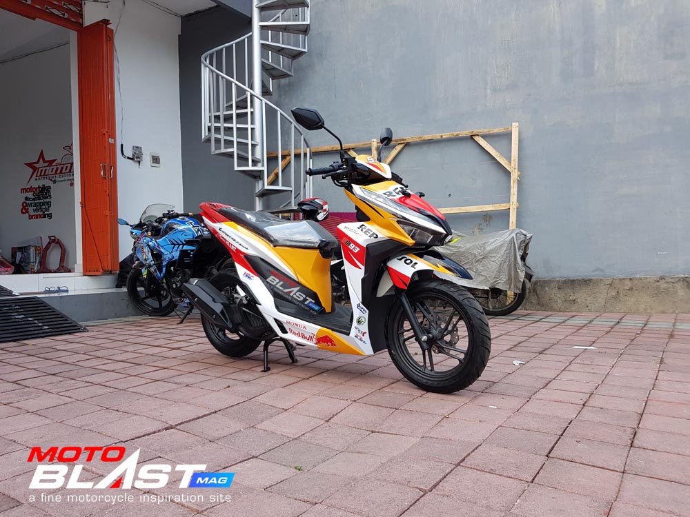 Ini dia Honda Vario 150 2018 livery Repsol Pertama kali di Indonesia ...