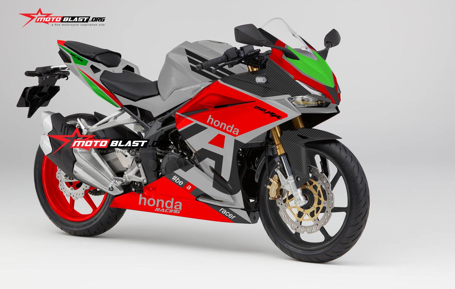Modifikasi striping Honda CBR250RR livery RSV4 SBK - MOTOBLAST