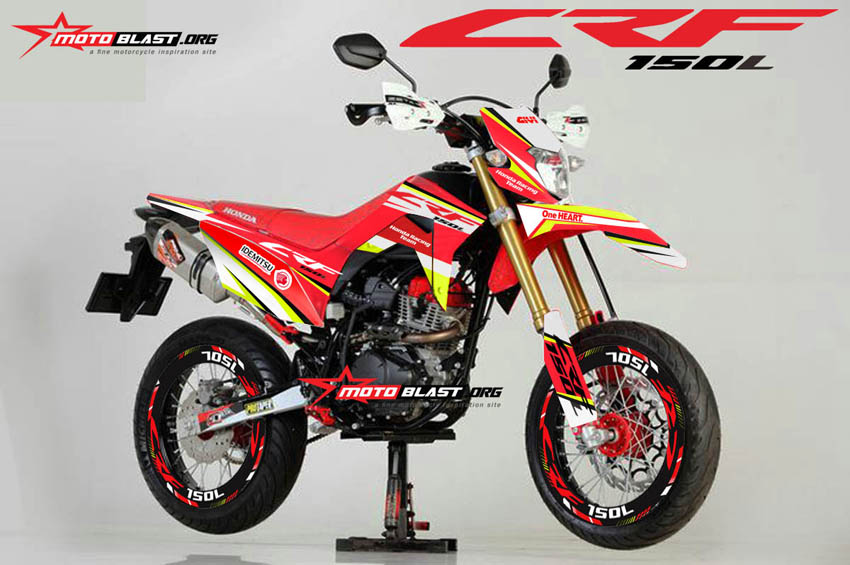 Honda CRF150L Red Honda Racing Livery - MOTOBLAST