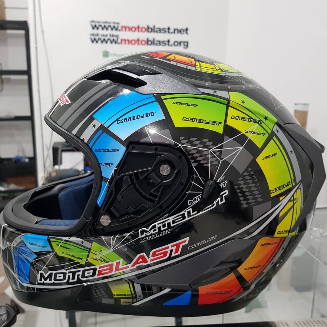 Wrapping Stiker Decal Helmet INK Duke jadi tema LS2 Motoblast seragam ...