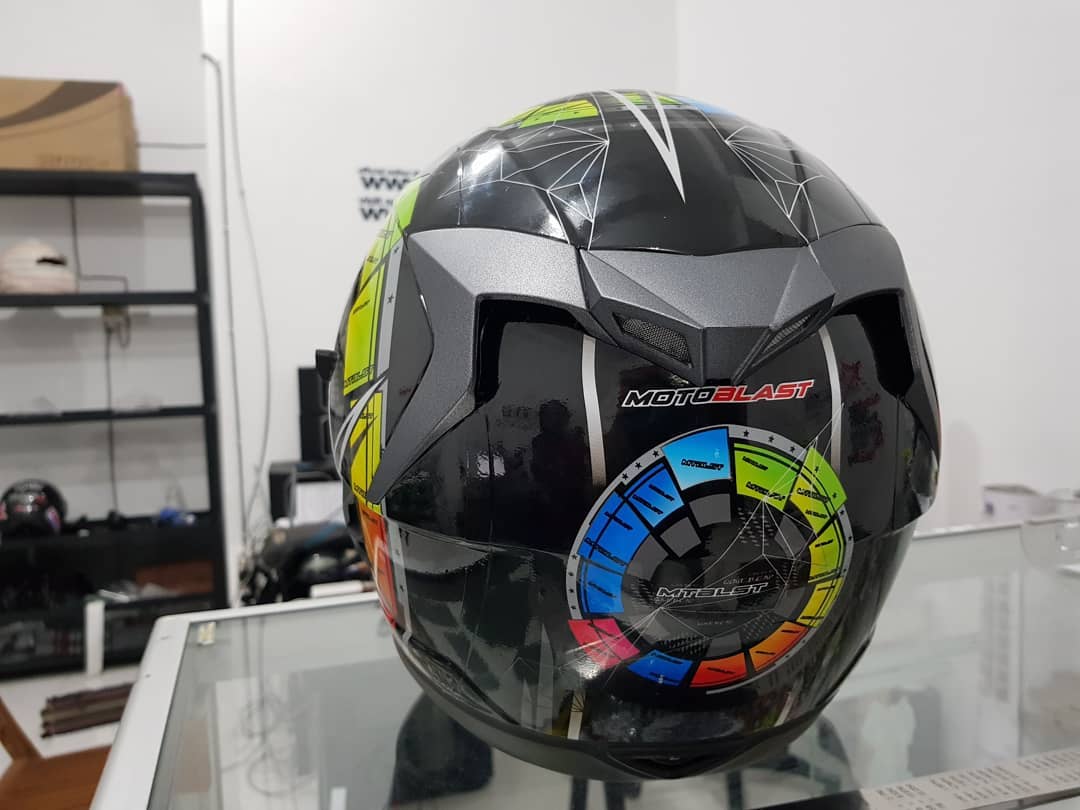 Wrapping Stiker Decal Helmet INK Duke jadi tema LS2 Motoblast seragam ...