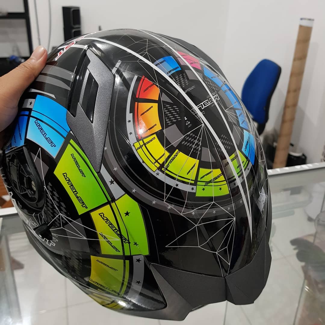 Wrapping Stiker Decal Helmet INK Duke jadi tema LS2 Motoblast seragam ...
