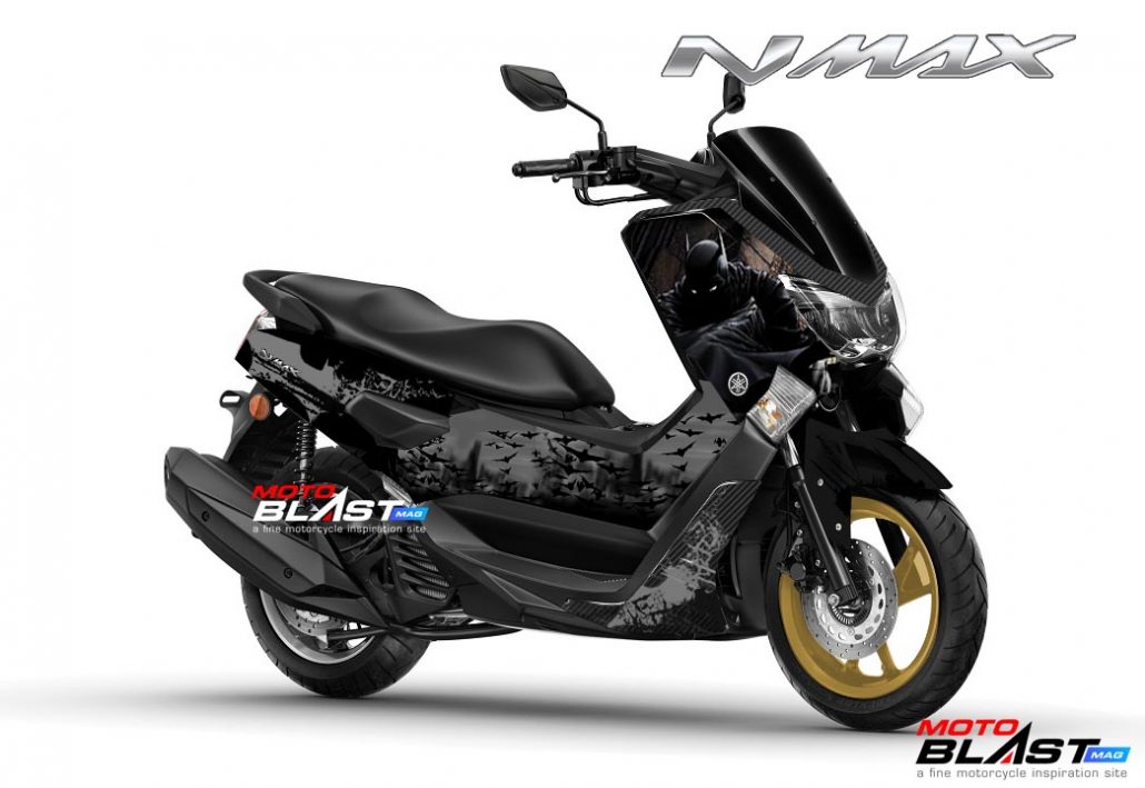 Yamaha NMAX black Batman - MOTOBLAST