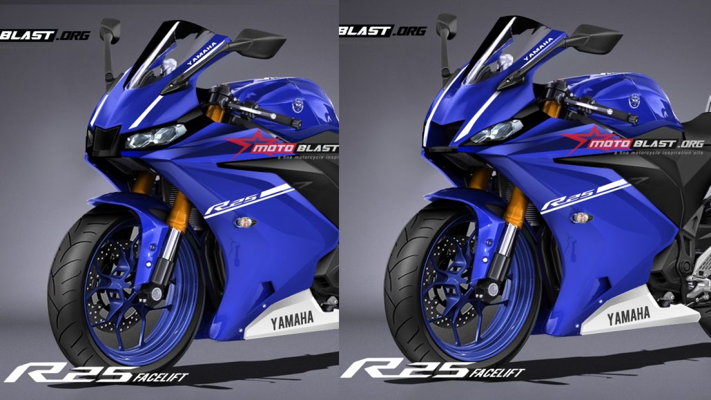 Dari Render Yamaha R25 Facelift ini, masbro lebih suka bentuk headlamp ...