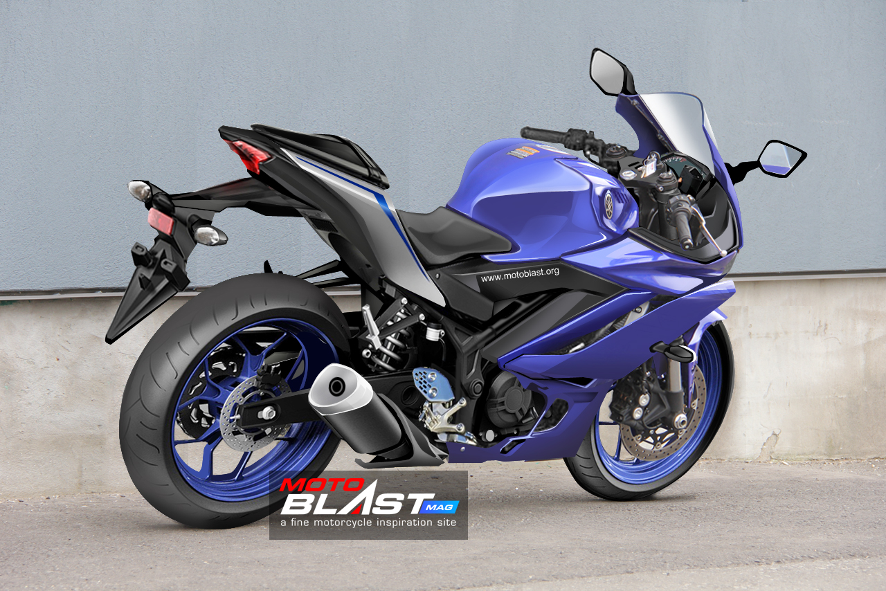 Desain Paten Yamaha R25 Facelift 2019 Versi Full Color !! Awas Jatuh ...