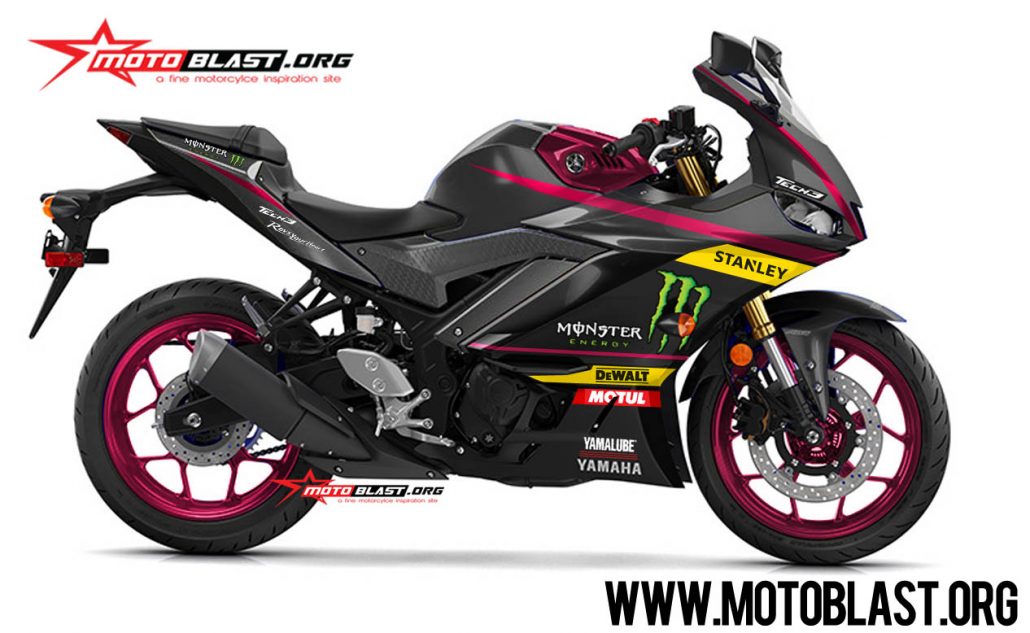 Yamaha New R25 Black Tech3 Red Version - MOTOBLAST