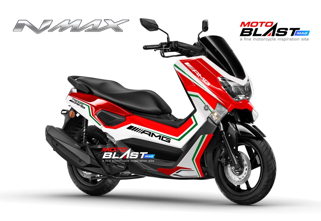 Yamaha Nmax Red Livery AMG - MOTOBLAST