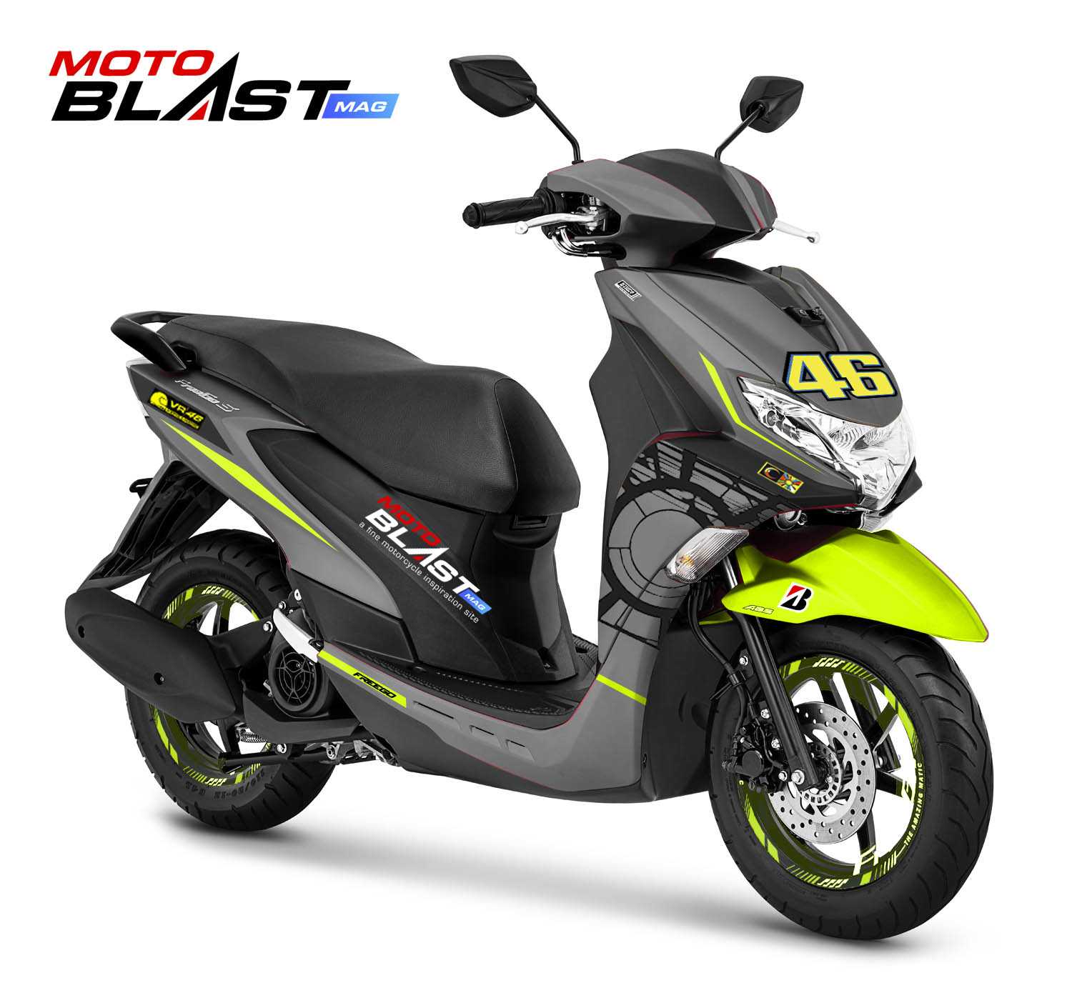 Modifikasi Striping Yamaha Freego Sunmoon Winter test - MOTOBLAST