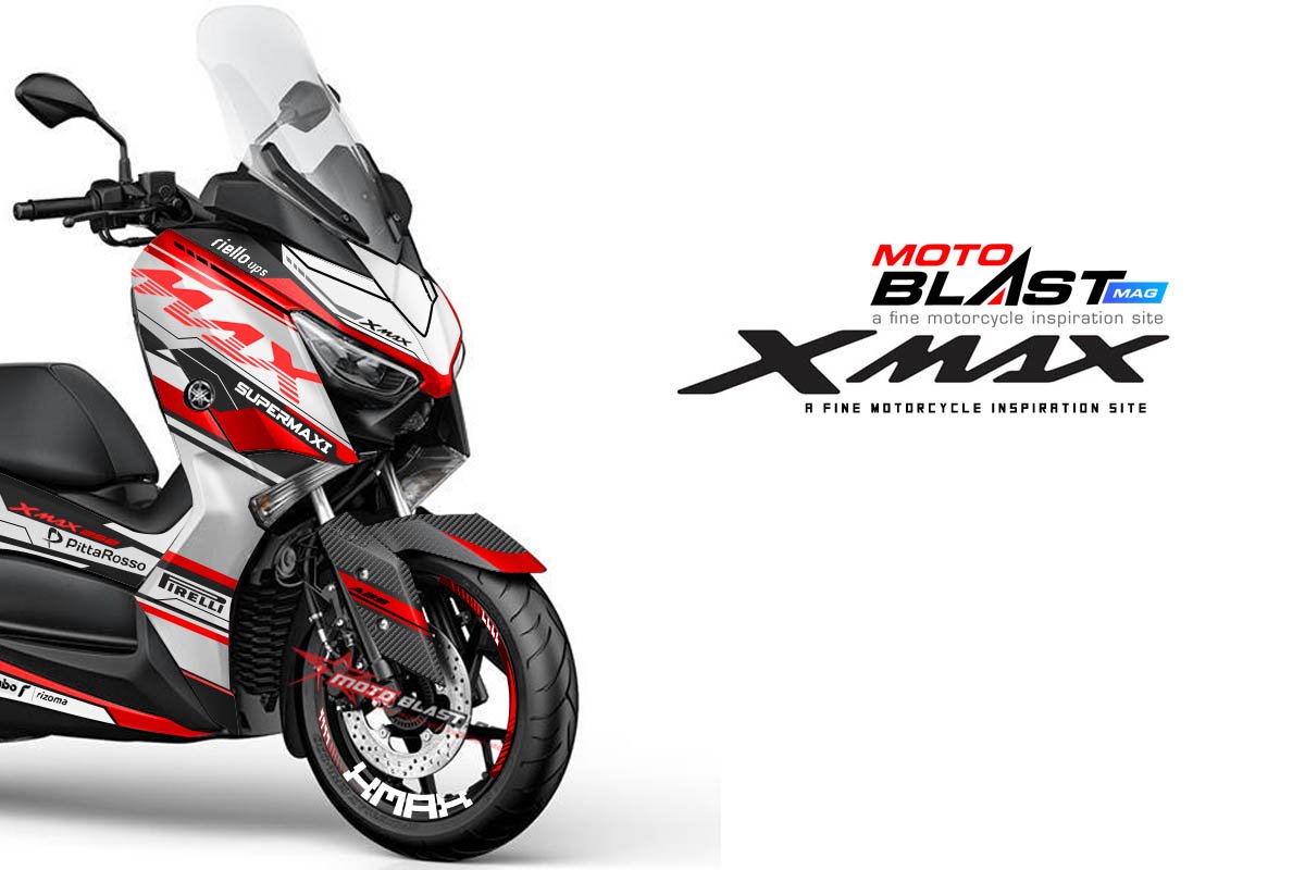 Modifikasi Striping Yamaha Xmax 250 Supermaxi 2 - MOTOBLAST