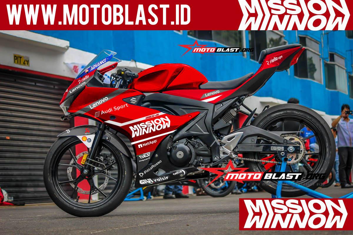 Modifikasi Striping Suzuki GSX-R150 Livery Ducati Desmosedici GP 19 ...