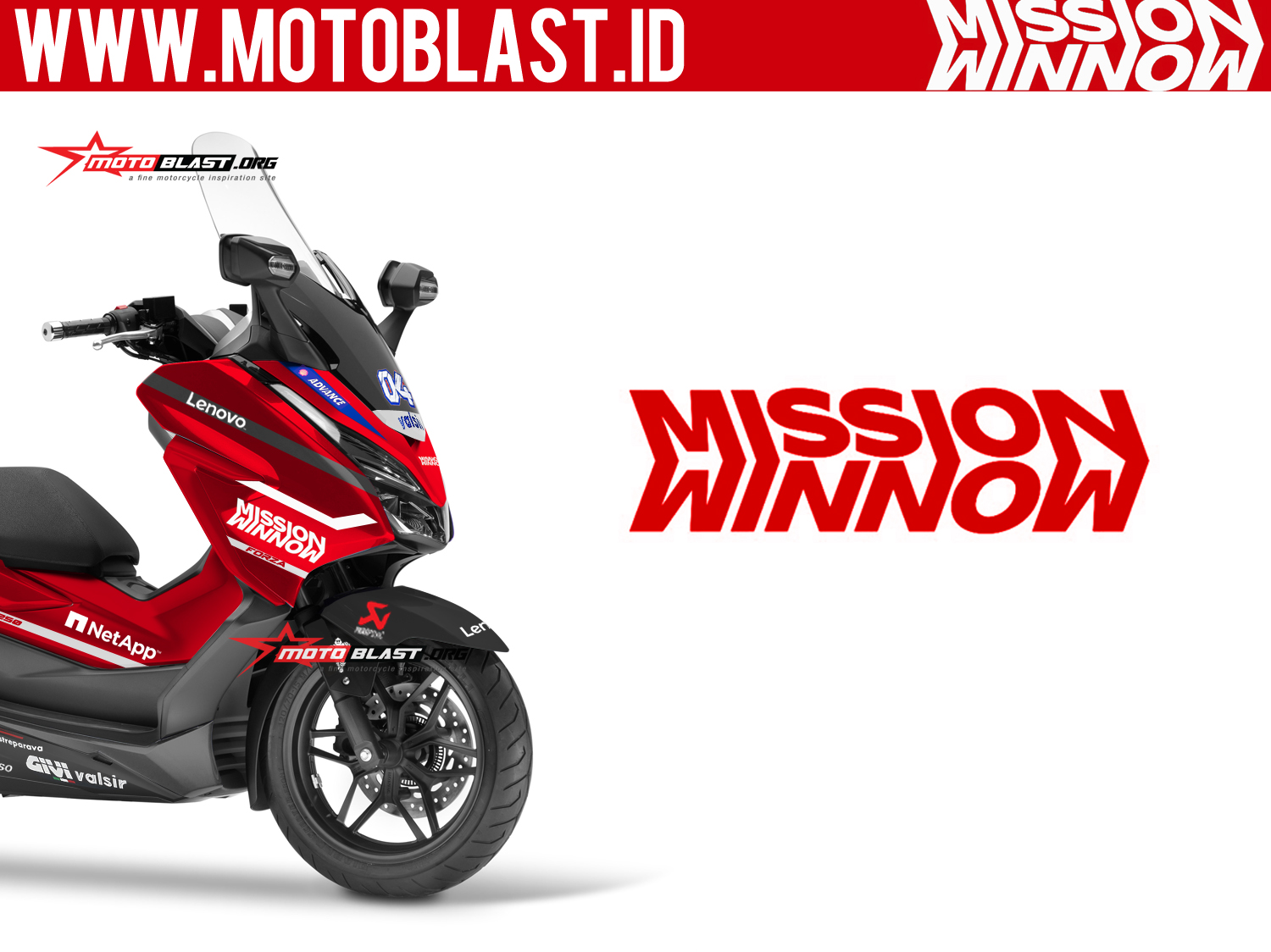 Modifikasi Striping Honda Forza 250 Livery Ducati Desmosedici GP 19 ...