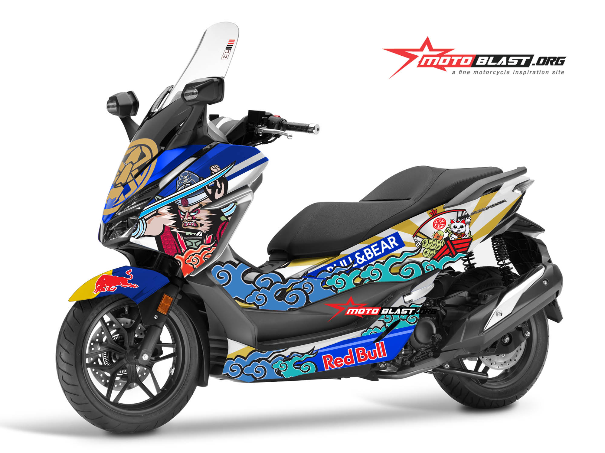 Modifikasi striping Honda Forza 250 Livery Shoei Motegi Japan 2018 ...