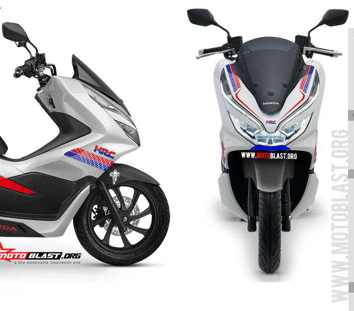 Modifikasi striping Honda PCX 150 HRC Japan - MOTOBLAST