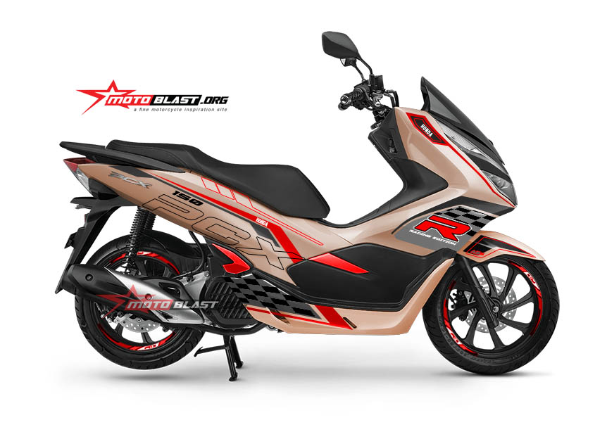 Punya honda PCX 150 warna gold?? Ini inspirasi stripingnya dari ...