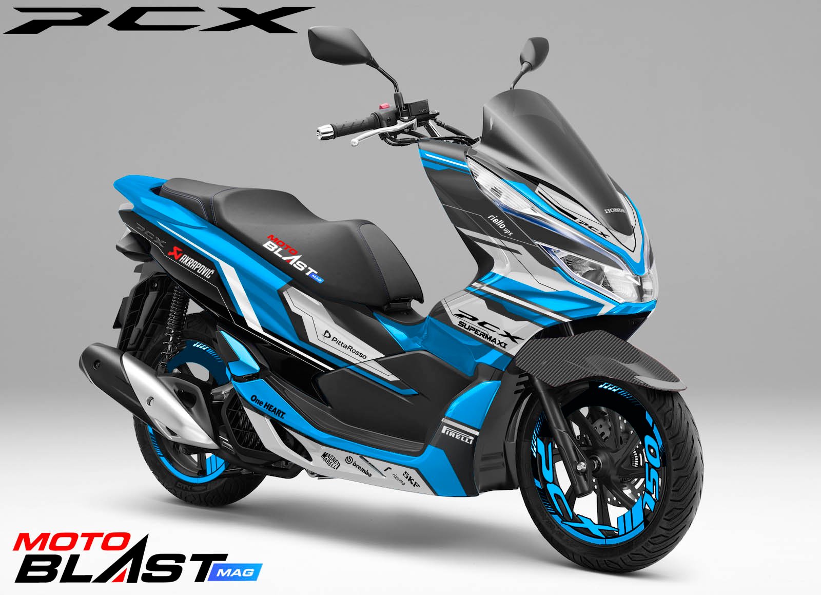 Striping Super keren untuk Honda New PCX 150 Lokal livery Supermaxi ...