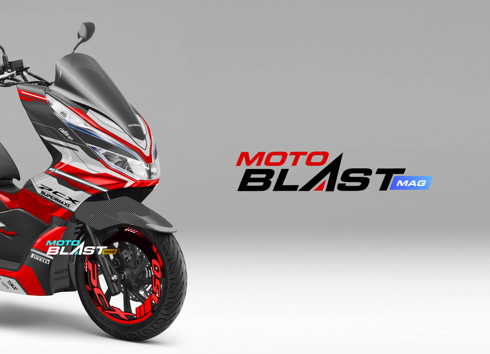 Striping Super keren untuk Honda New PCX 150 Lokal livery Supermaxi ...