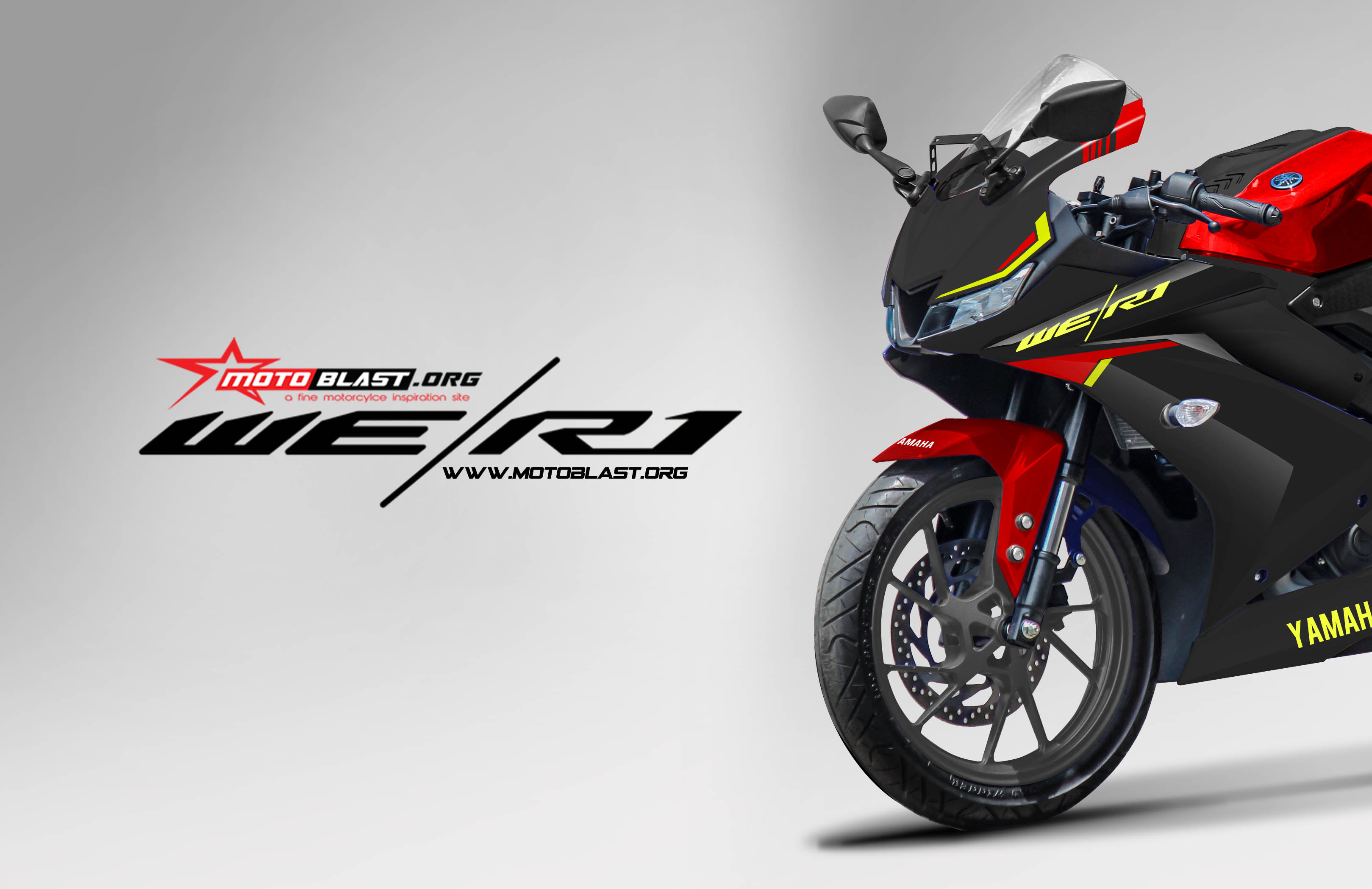 Modifikasi Striping Yamaha R15 V3 Red to Black - MOTOBLAST