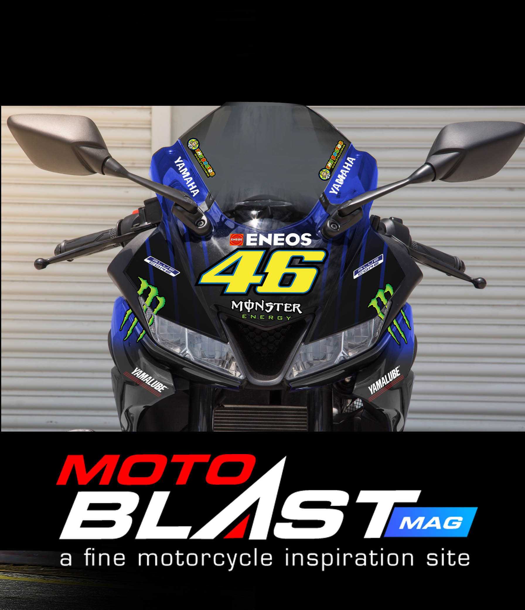 Yamaha R15 V3 livery Monster energy Motogp 2019 - MOTOBLAST