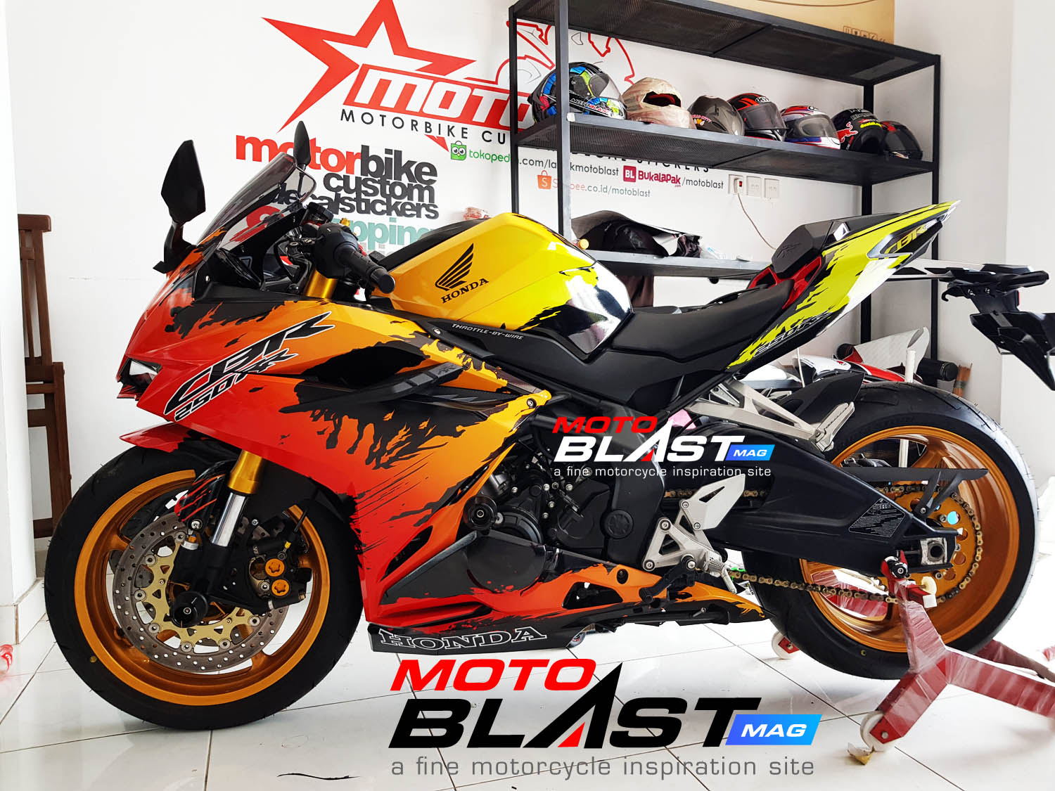 Honda CBR250RR Modif Hedon Limbah moge BUTO AGNI- MOTOBLAST
