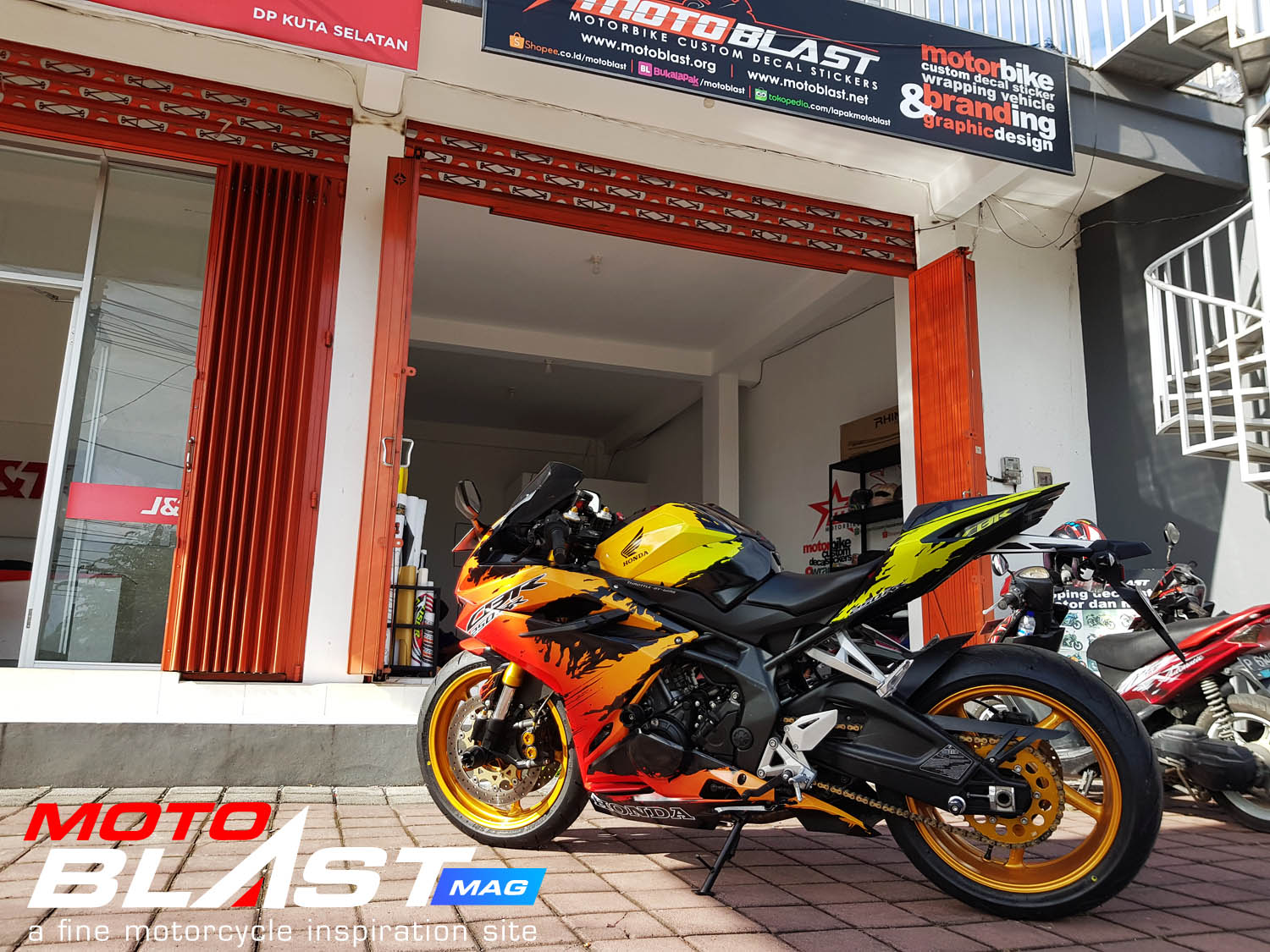 Honda CBR250RR Modif Hedon Limbah moge BUTO AGNI- MOTOBLAST