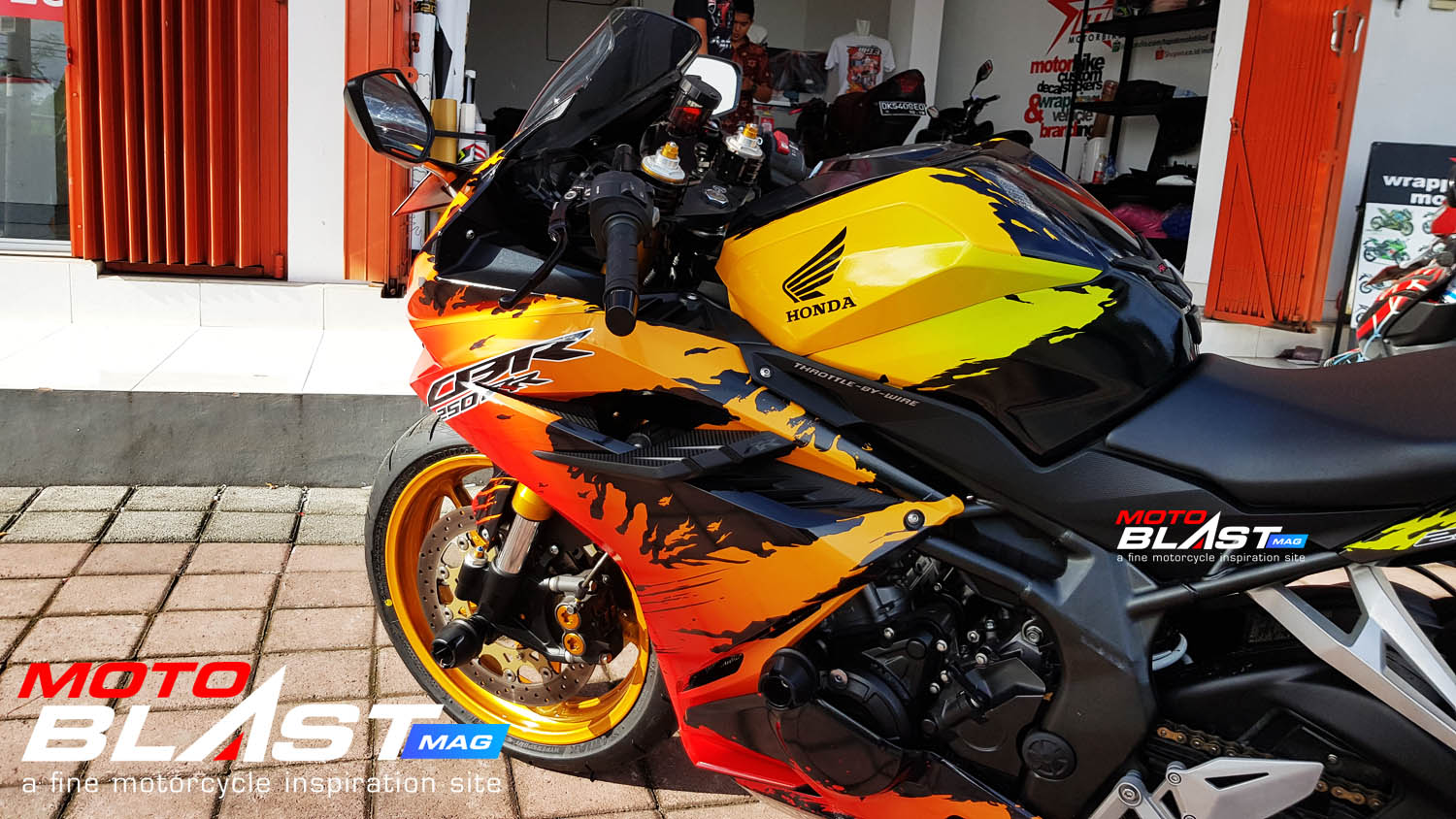 Honda CBR250RR Modif Hedon Limbah moge BUTO AGNI- MOTOBLAST