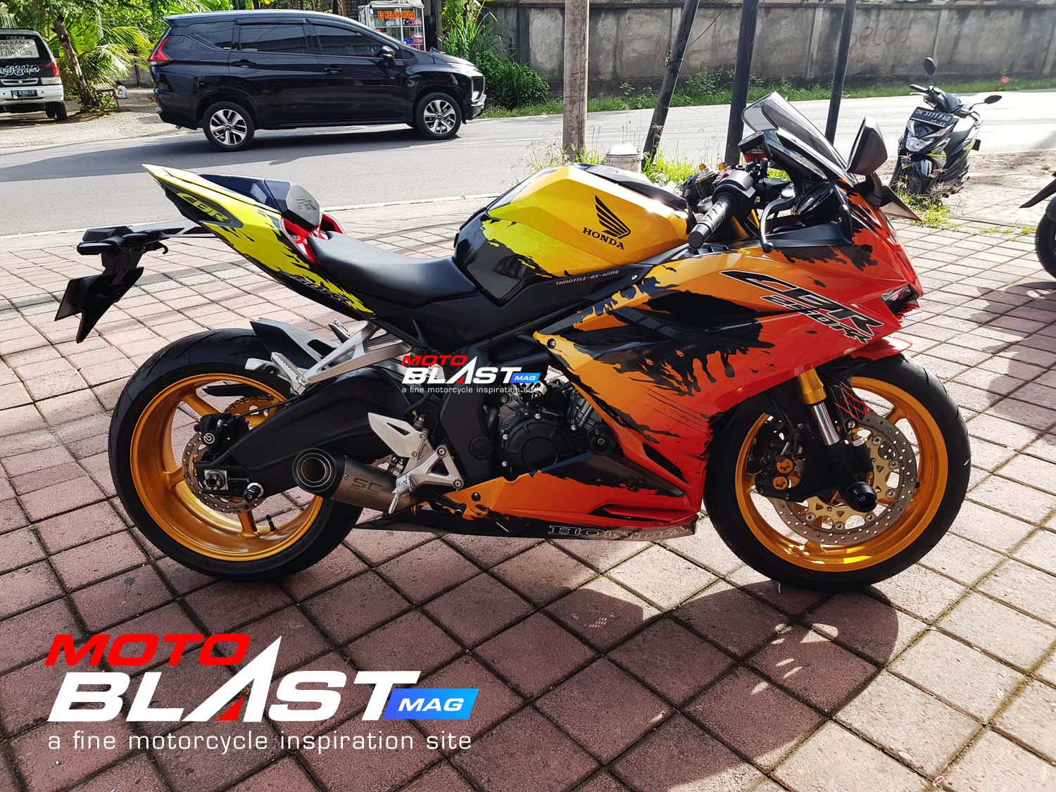 Honda CBR250RR Modif Hedon Limbah moge BUTO AGNI- MOTOBLAST