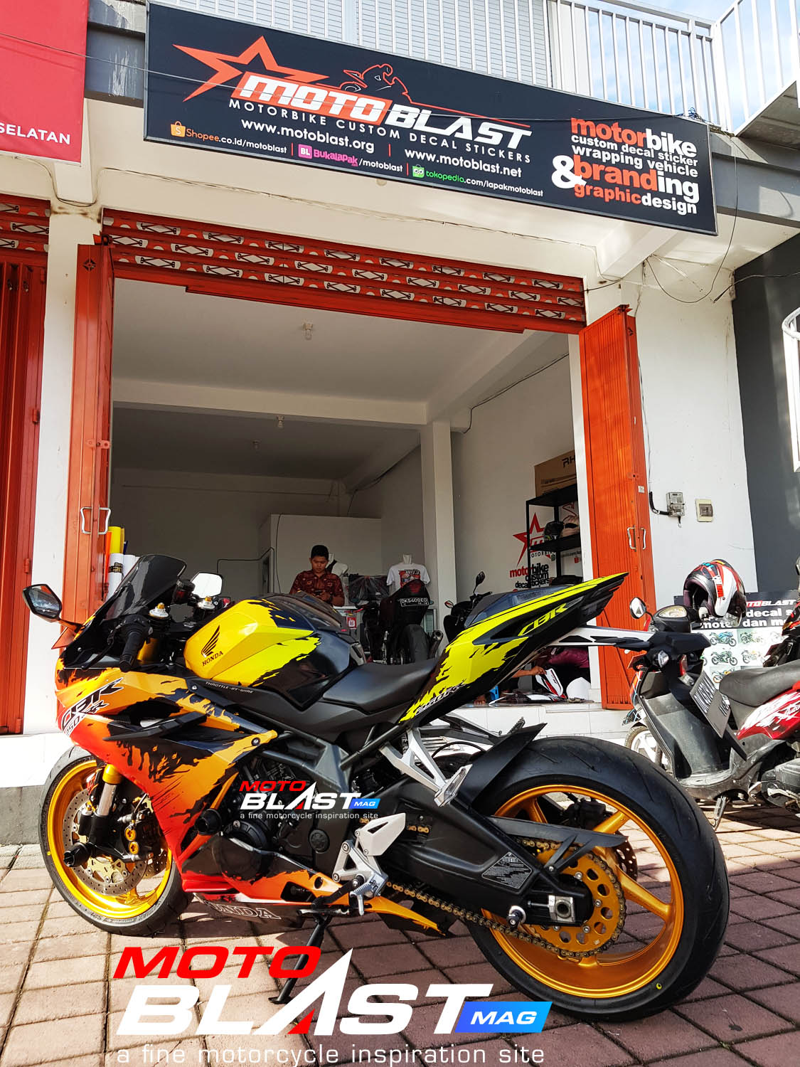 Honda CBR250RR Modif Hedon Limbah moge BUTO AGNI- MOTOBLAST