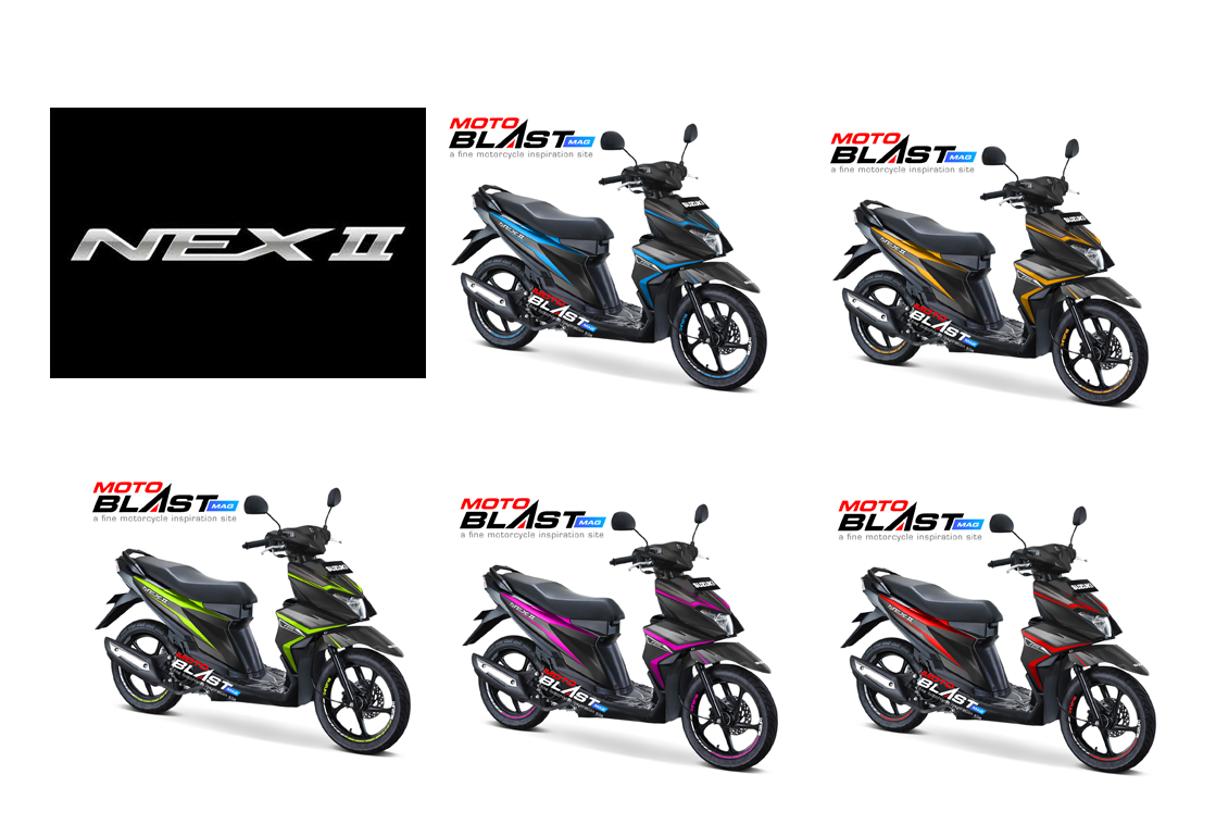 Modifikasi striping Suzuki NEX II Black elegan - MOTOBLAST
