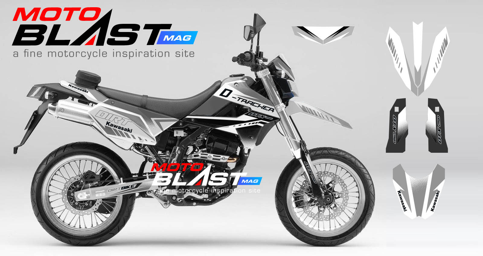 Modifikasi Striping Kawasaki Dtracker - MOTOBLAST